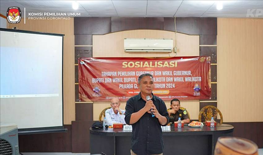 KPU Provinsi Gorontalo Gelar Sosialisasi Tahapan Pilkada Tahun 2024 Segmen Terakhir - Hargo.co.id